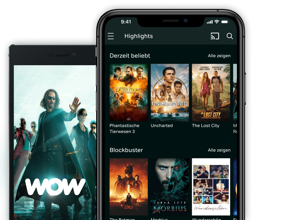 Filme und Serien online streamen | WOW